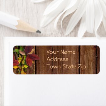 Autumn address labels | Zazzle