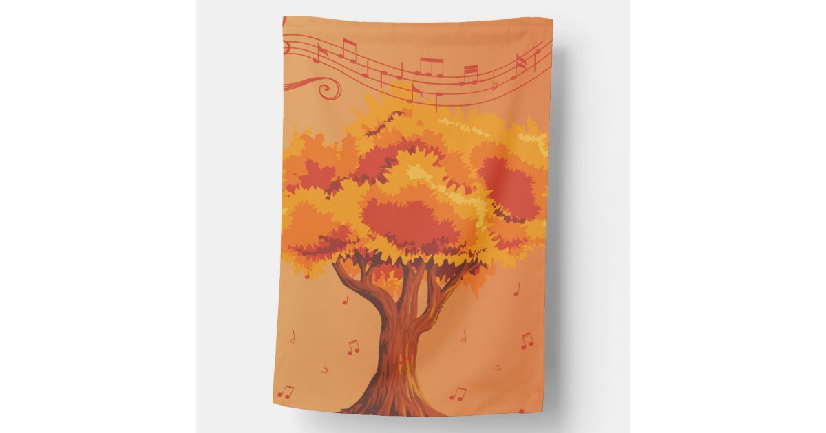 Autumn Aria House Flag | Zazzle
