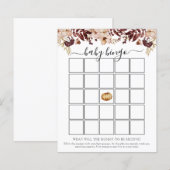 Autumn Baby Shower Bingo Game Card | Zazzle