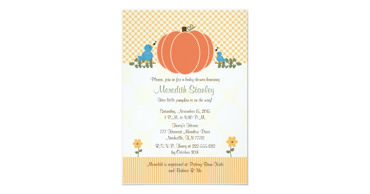 Autumn Baby Shower Invitations | Zazzle.com
