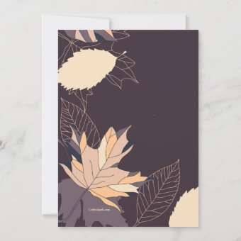 Autumn Background Invitation | Zazzle