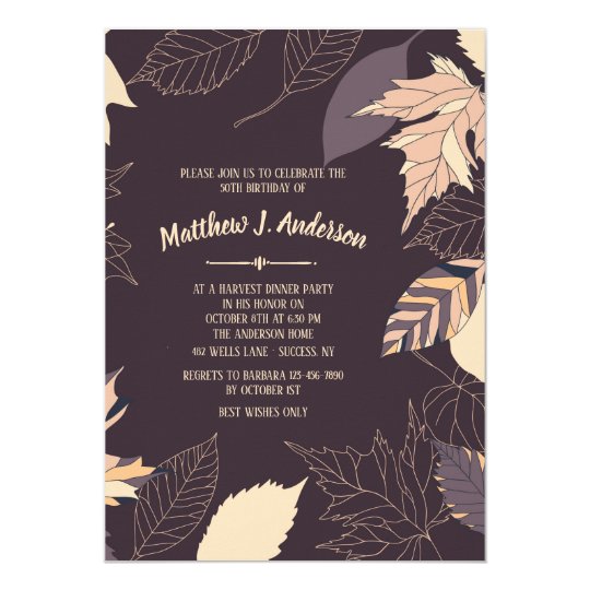 Autumn Background Invitation | Zazzle.com
