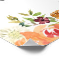 Autumn Blooms Floral Bridal Shower Welcome Poster | Zazzle