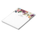 Autumn Boho Blooms Personalized Teacher Notepad | Zazzle