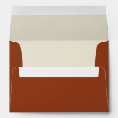 Autumn Boho Deco | Rust Wedding Invitation Envelope | Zazzle