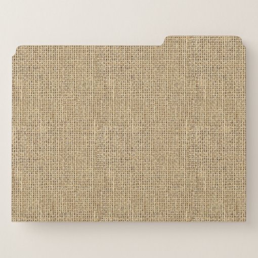 Autumn Burlap Fabric Pattern Marsala Walnut Beige File Folder | Zazzle