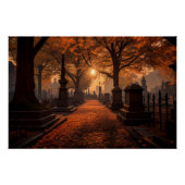 Autumn Cemetery Poster | Zazzle