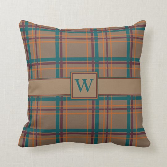 Autumn Chic Plaid Pillow | Zazzle.com