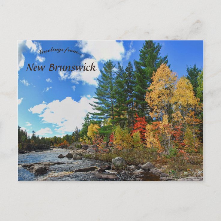 Autumn Colours in New Brunswick Canada Postcard | Zazzle