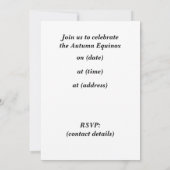 Autumn Equinox Party Invitation | Zazzle