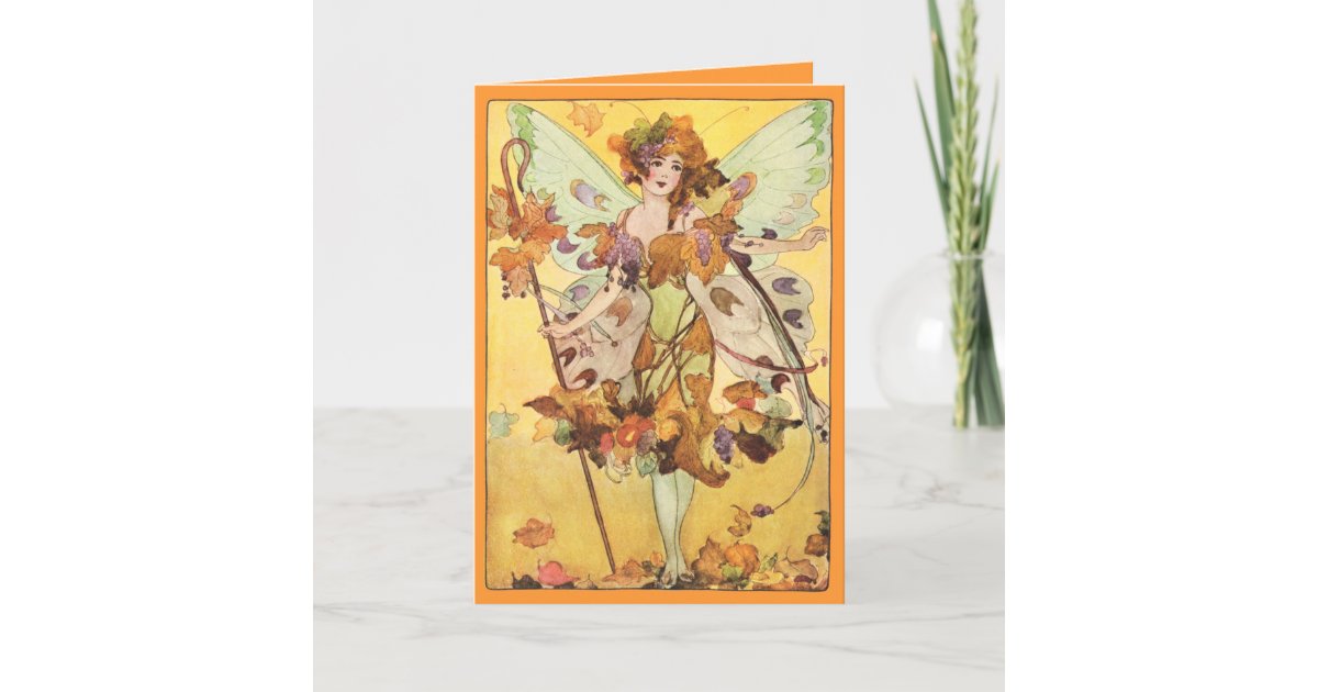 Autumn Faerie All Occation Card | Zazzle