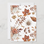 Autumn Fall Bloom Photo Memorial Funeral Thank You Card | Zazzle