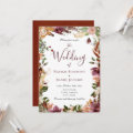Autumn Fall Floral Wedding Invitation | Zazzle