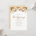 Autumn Fall Foliage Elegant Greenery Thanksgiving Invitation | Zazzle