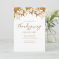 Autumn Fall Foliage Elegant Greenery Thanksgiving Invitation | Zazzle