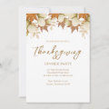 Autumn Fall Foliage Elegant Greenery Thanksgiving Invitation | Zazzle
