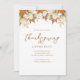 Autumn Fall Foliage Elegant Greenery Thanksgiving Invitation | Zazzle