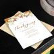Autumn Fall Foliage Elegant Greenery Thanksgiving Invitation | Zazzle