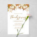 Autumn Fall Foliage Elegant Greenery Thanksgiving Invitation | Zazzle