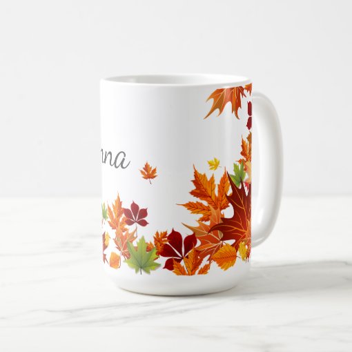 Autumn Fall Leaf Maple Coffee Mug | Zazzle