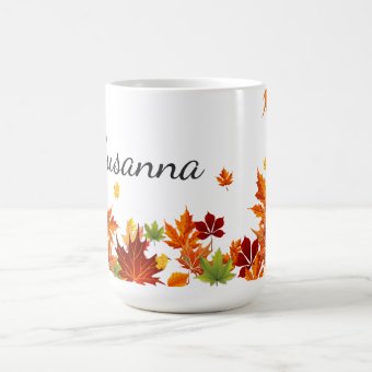 Autumn Fall Leaf Maple Coffee Mug | Zazzle