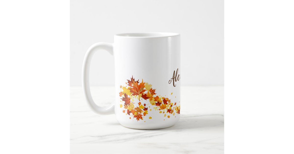 Autumn Fall Leaf Maple Coffee Mug | Zazzle