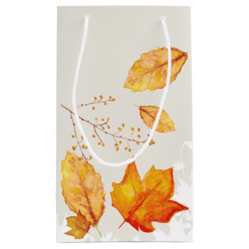 Autumn Fall Leaves Gift Bag | Zazzle