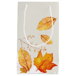 Autumn Fall Leaves Gift Bag | Zazzle