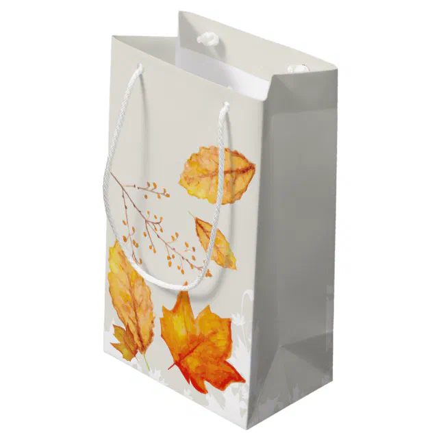 Autumn Fall Leaves Gift Bag | Zazzle
