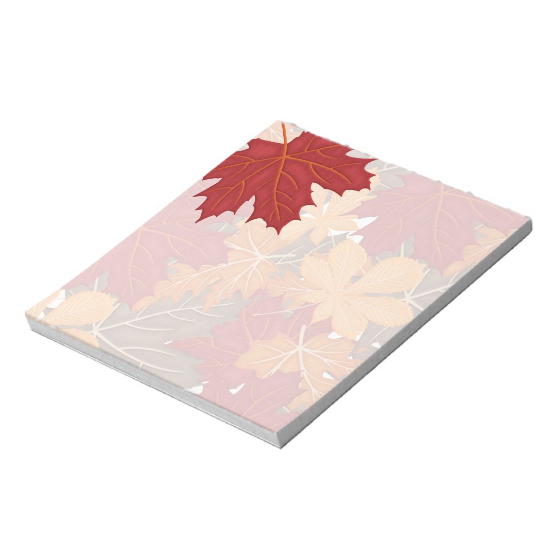 Autumn Fall Leaves Notepad | Zazzle