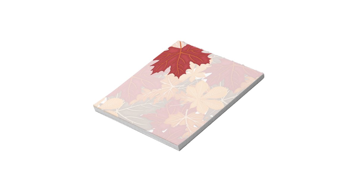Autumn Fall Leaves Notepad | Zazzle