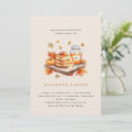 Autumn Fall Pumpkin and Pancakes Baby Brunch Invitation | Zazzle