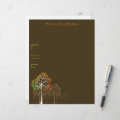 Autumn / Fall Trees Template Business Letterhead | Zazzle