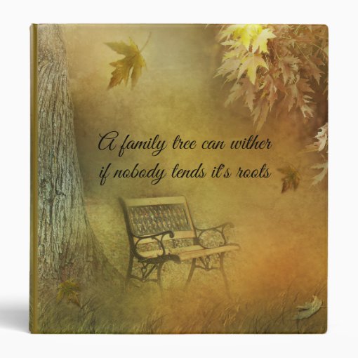 Autumn Family Tree Genealogy Binder | Zazzle