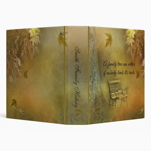 Autumn Family Tree Genealogy Binder | Zazzle