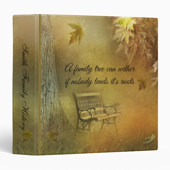 Autumn family Tree Genealogy Binder | Zazzle.com