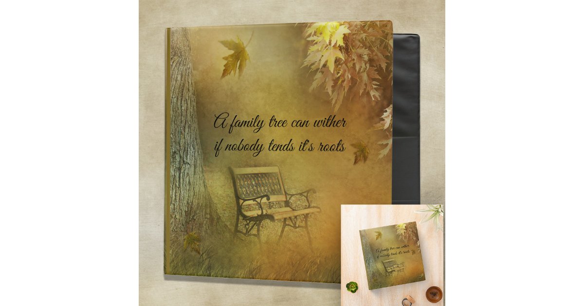 Autumn Family Tree Genealogy Binder | Zazzle