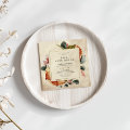 Autumn Feel Elegant Floral Square Open House Invitation | Zazzle