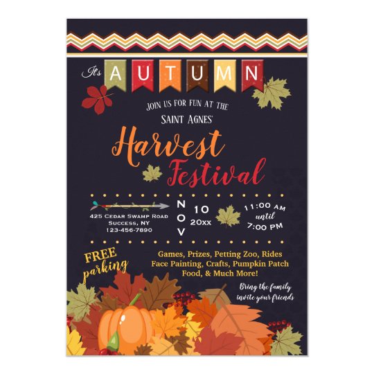 Autumn Festival Announcement | Zazzle.com