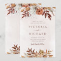 Autumn Floral Leaves Botanical Rustic Save The Date | Zazzle