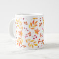 Autumn Foliage Watercolor Giant Coffee Mug | Zazzle