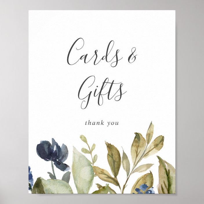 Autumn Greenery Cards and Gifts Sign | Zazzle.com