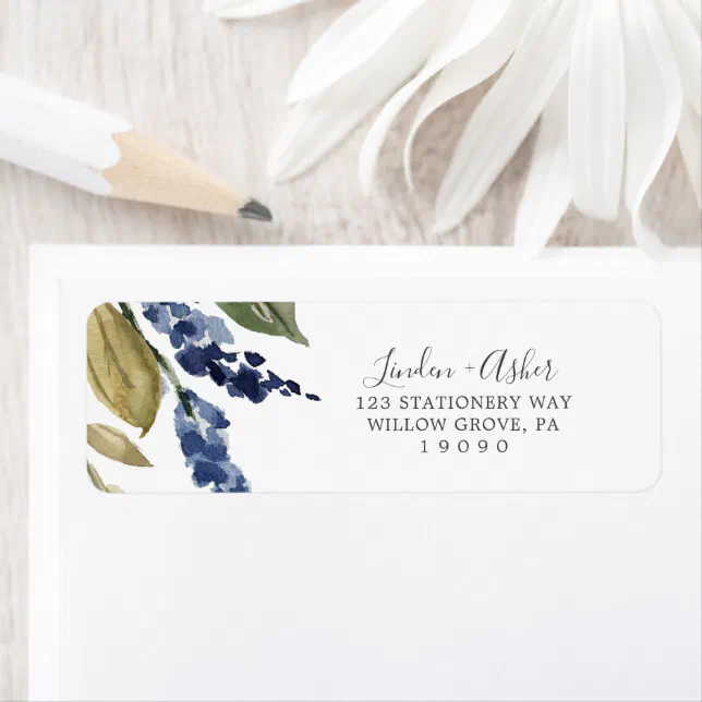 Autumn Greenery Return Address Label | Zazzle