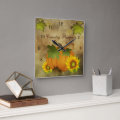 Autumn Harvest Country Pumpkin Clock | Zazzle