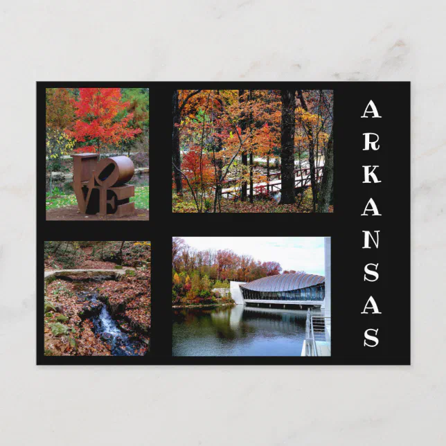 Autumn in Bentonville Arkansas Photograph Postcard | Zazzle
