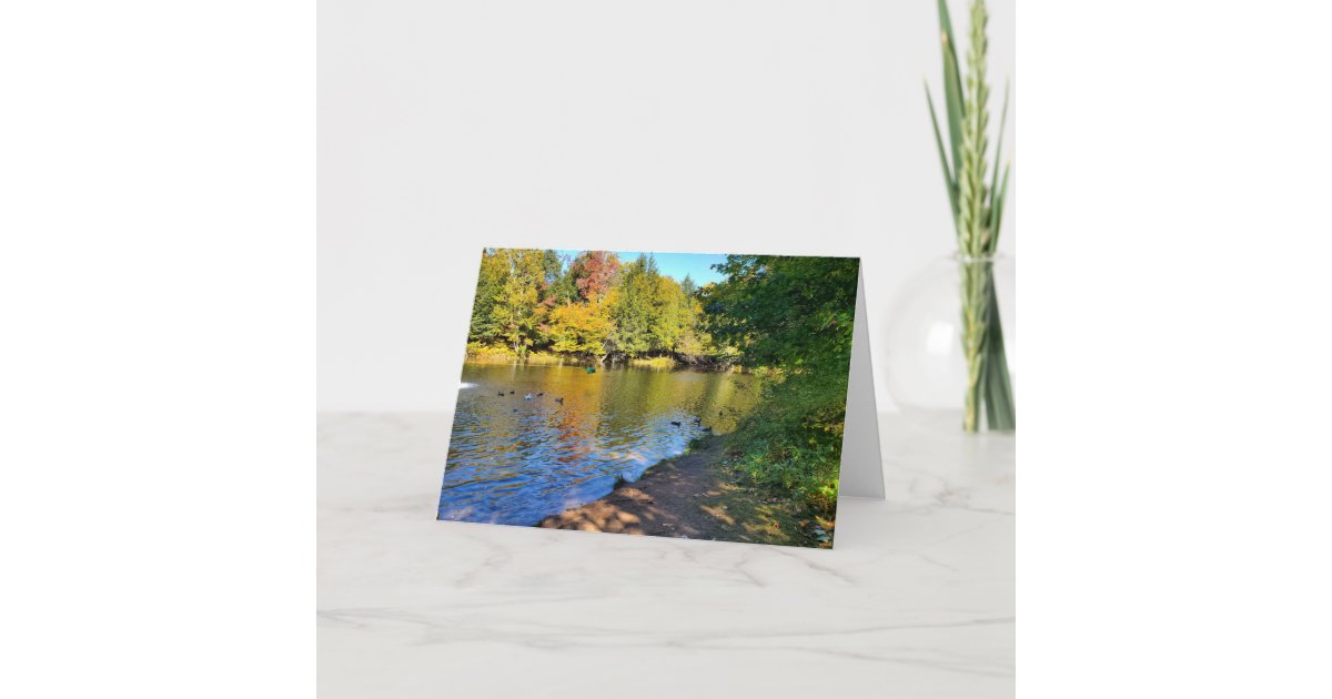 Autumn in Michigan Thank You Card | Zazzle