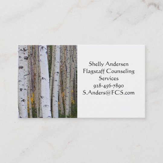 Autumn in the Aspen's Business Card | Zazzle.com