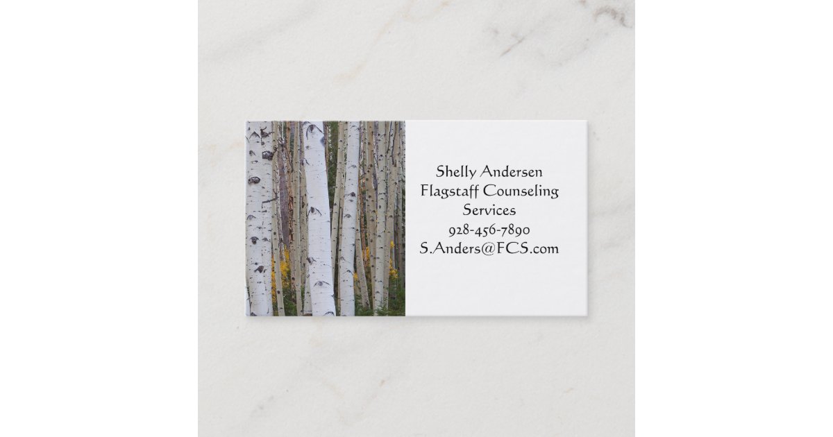 Autumn in the Aspen's Business Card | Zazzle