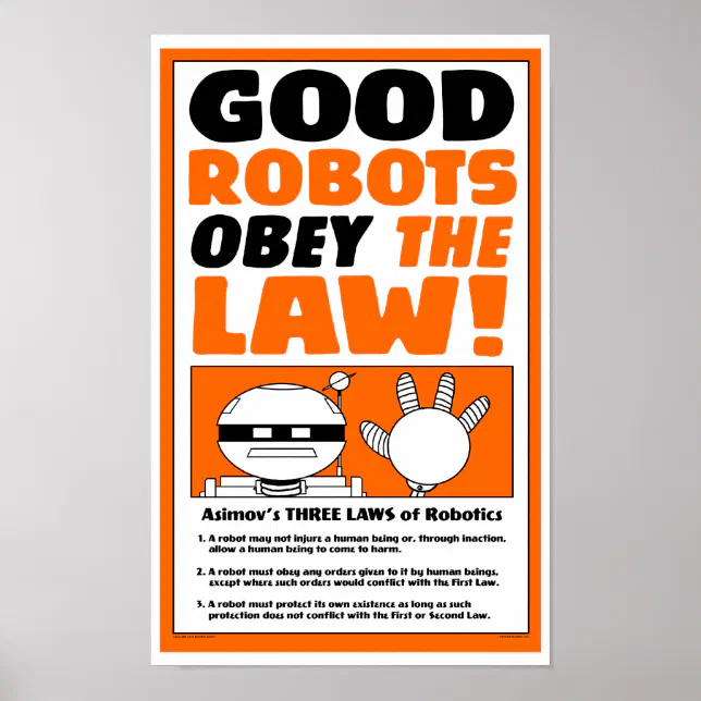 Autumn Lake "ROBOT LAW" Poster | Zazzle