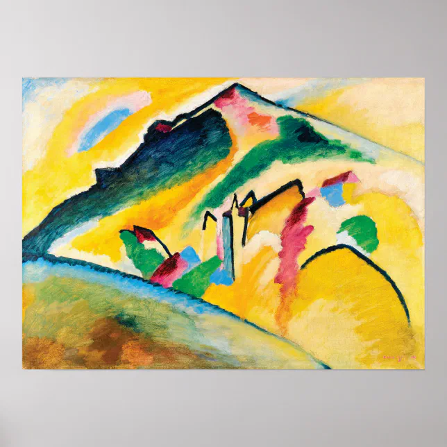 Autumn Landscape by Wassily Kandinsky Poster | Zazzle